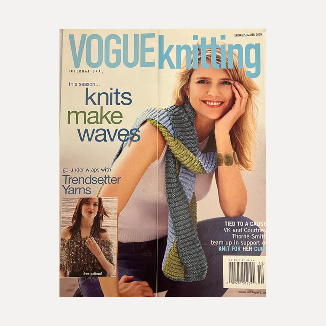Vintage Vogue Knitting Pattern Magazine Spring Summer 2005 Trendsetter ...
