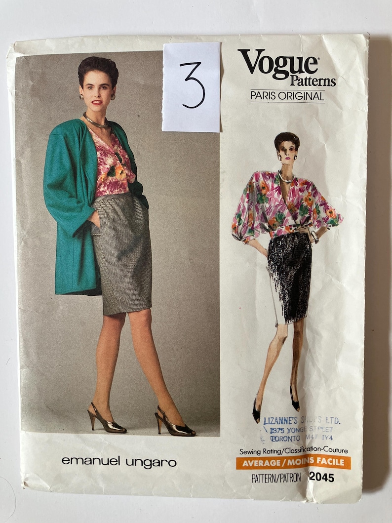 Vogue Designer Sewing Pattern, UNCUT, Sizes 8-18 - Etsy