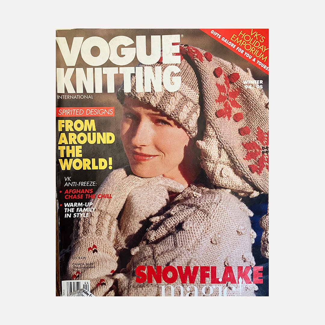 90s Vintage Vogue Knitting Pattern Magazine Winter 94/95 Designer Knits ...