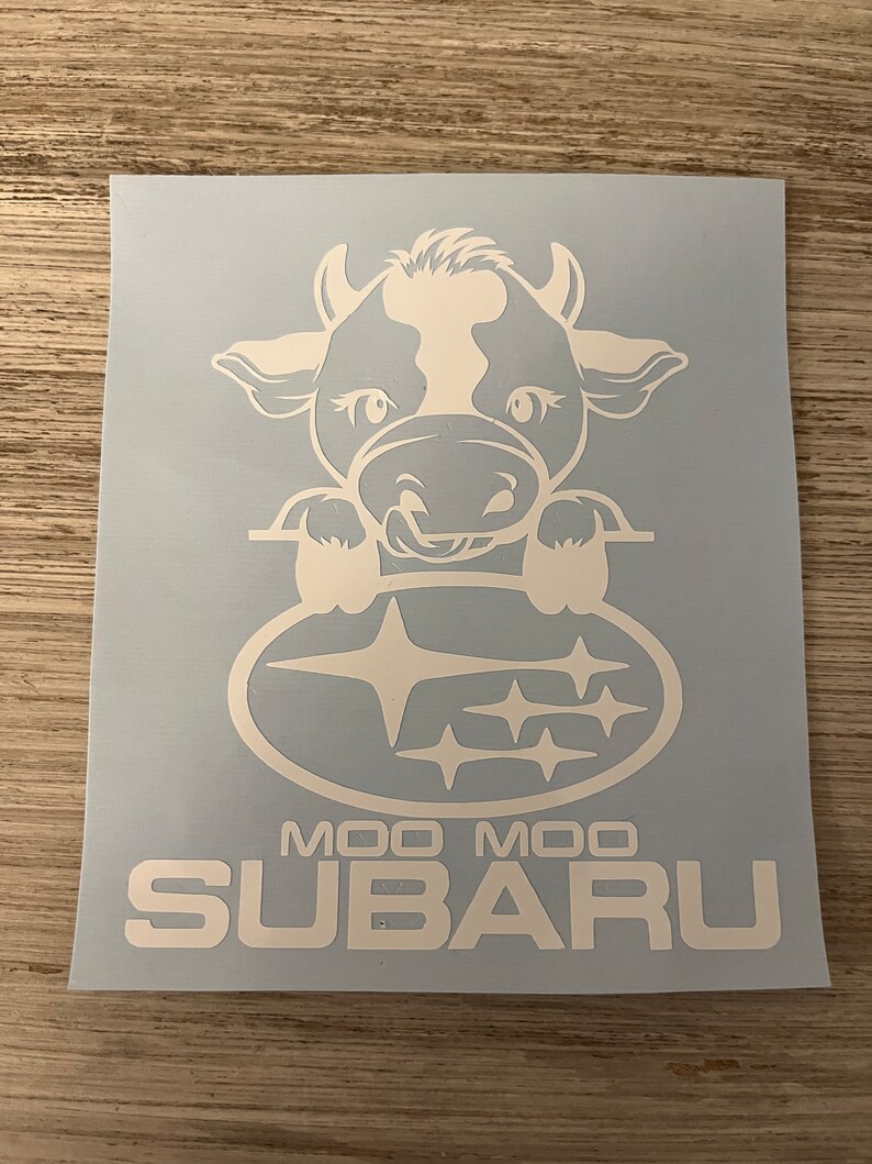 Moo Moo Subaru Decal - Etsy