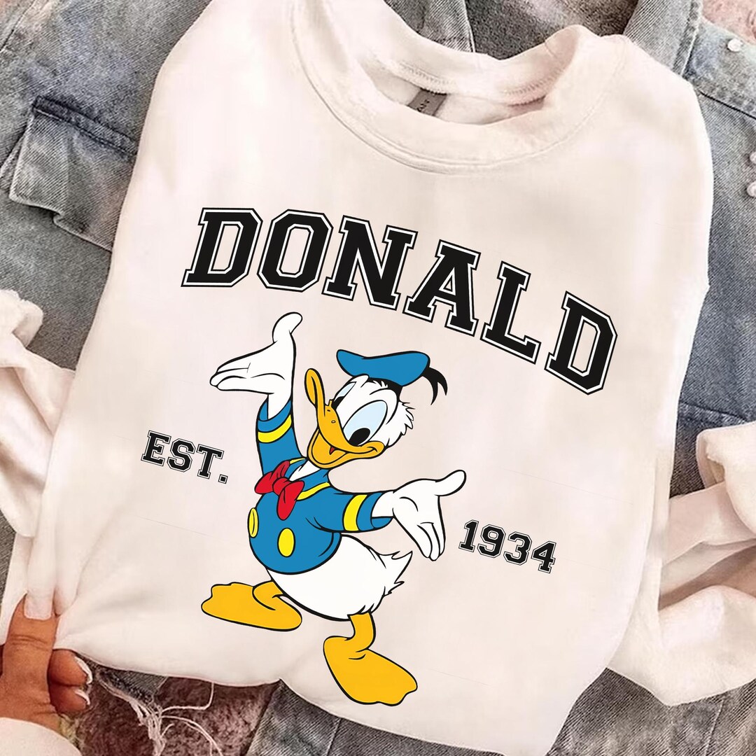 Retro Donald Duck Mood Cartoon PNG, Disney Instant Digital Download ...