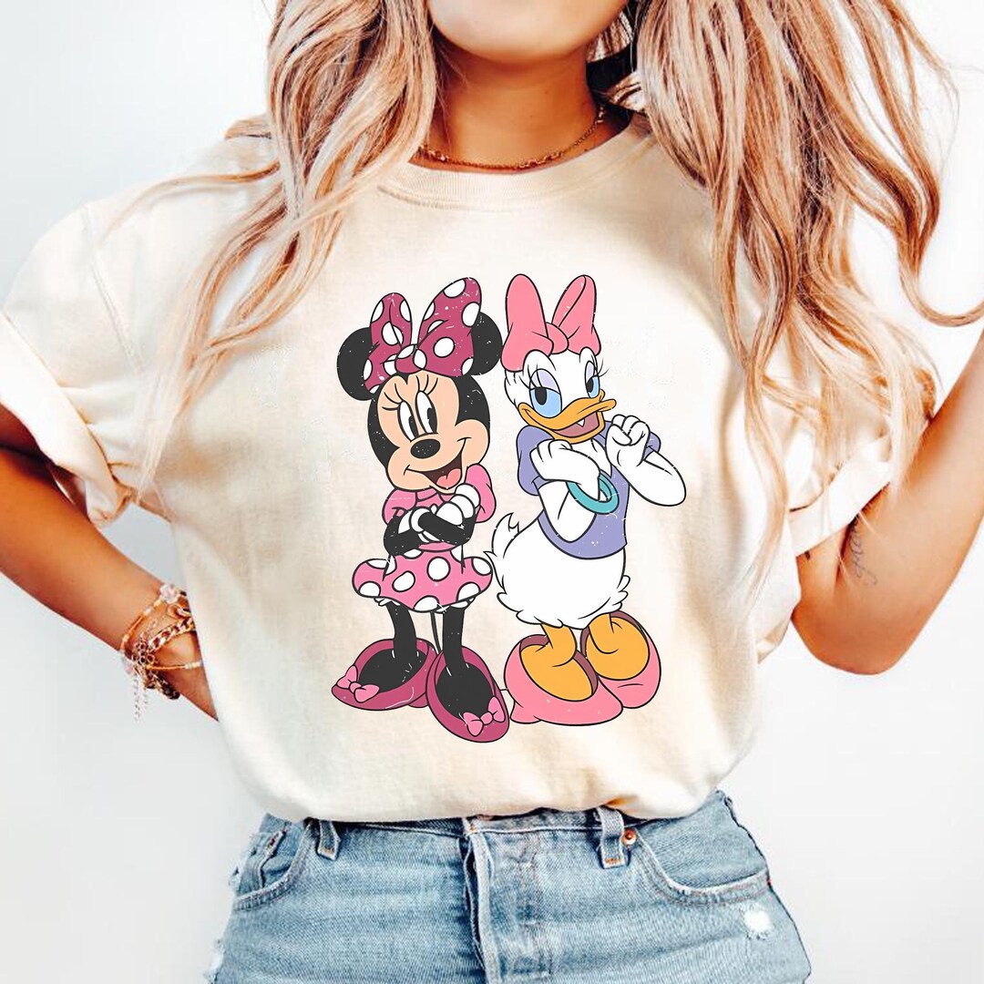 Retro Minnie and Daisy Bestie Png, Besties Disney Png, Friends Disney ...
