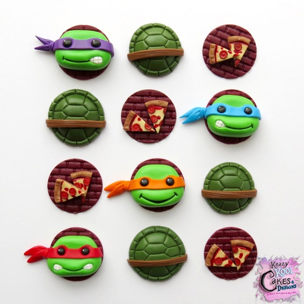 Ninja Turtle Cupcake Topper - Etsy