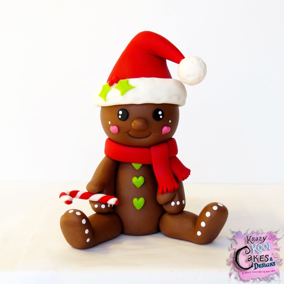 Gingerbread Man Cake Topper - Etsy