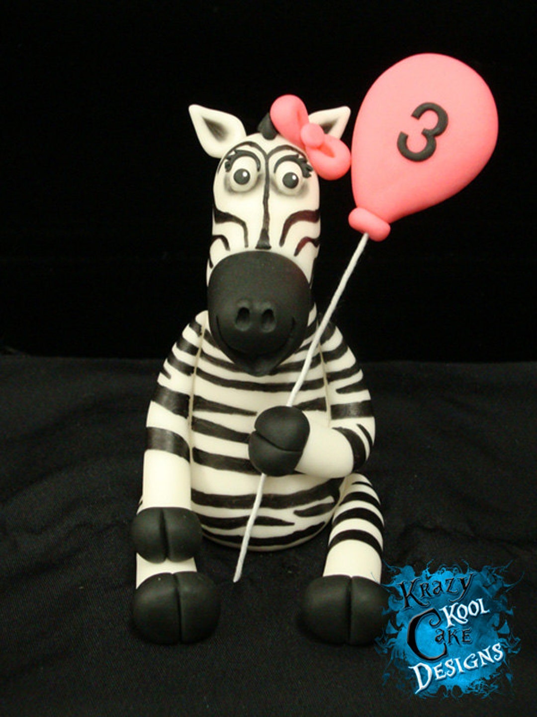 Zebra Cake Topper - Etsy