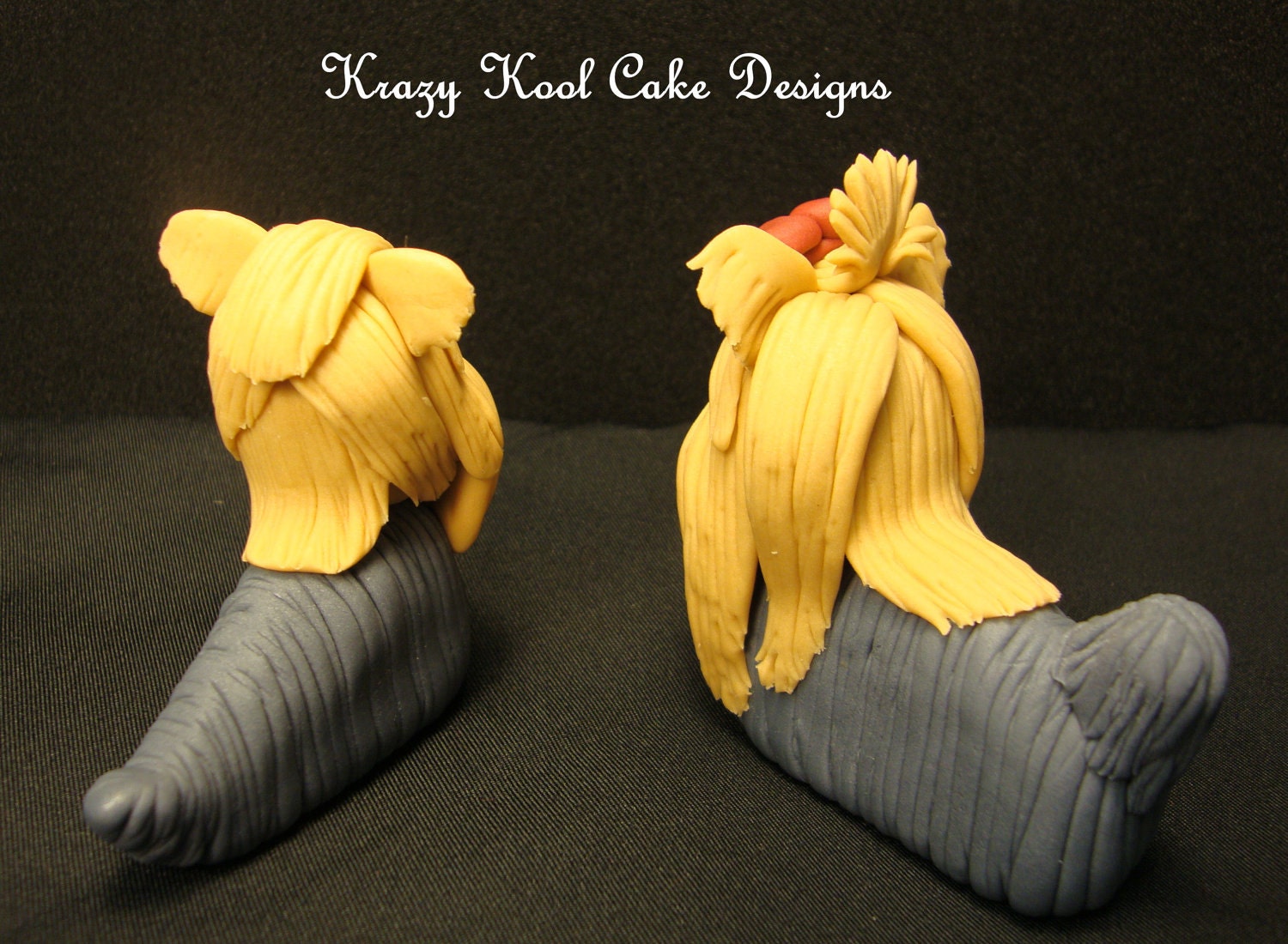 Yorkie Cake Toppers - Etsy