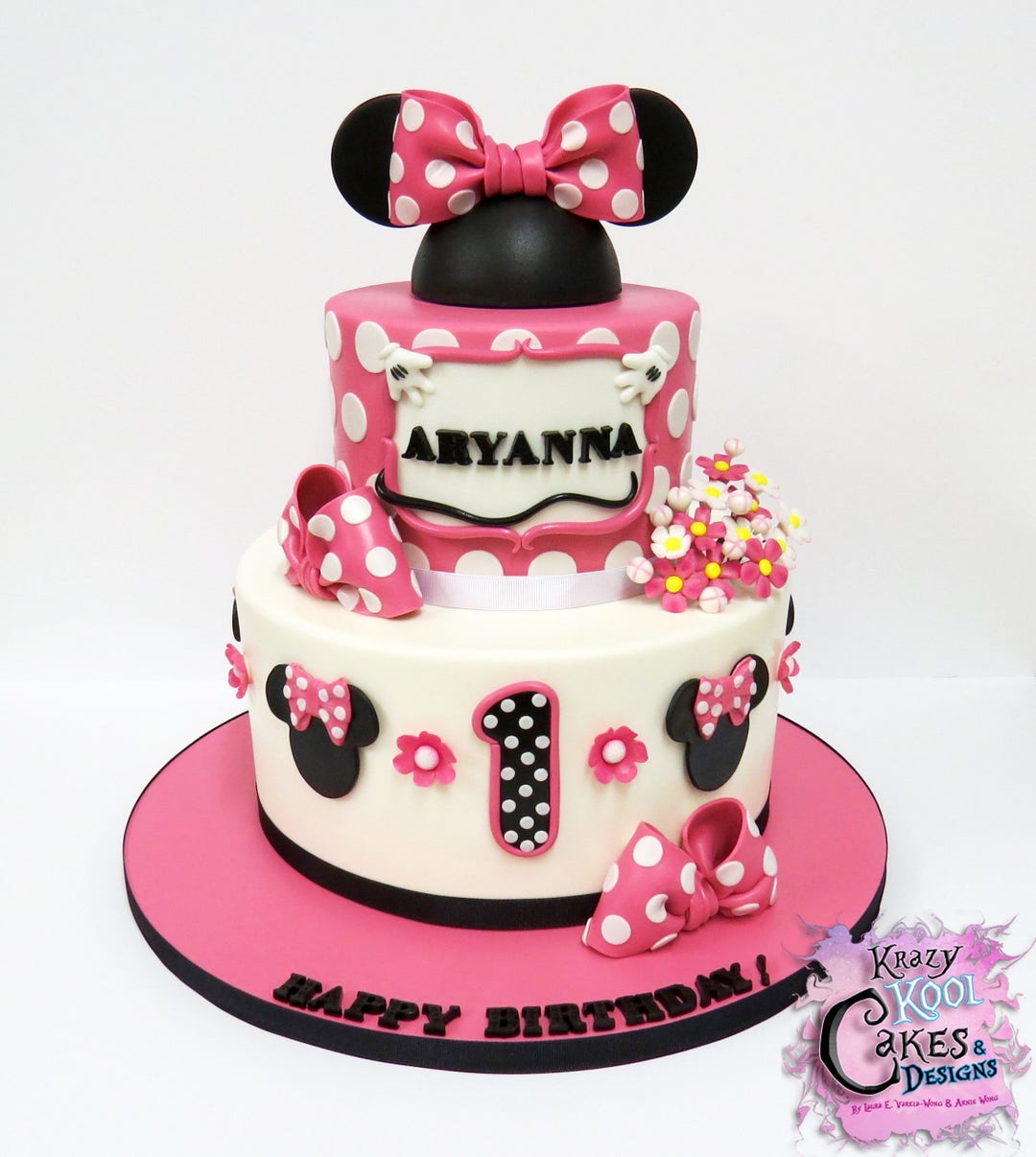 Mini Mouse Cake Topper Set Everything You Need to Decorate This Cake - Etsy