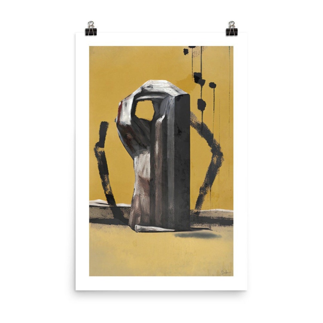 Mystique of the Monolith Abstract Expressionist Art Print - Timeless ...