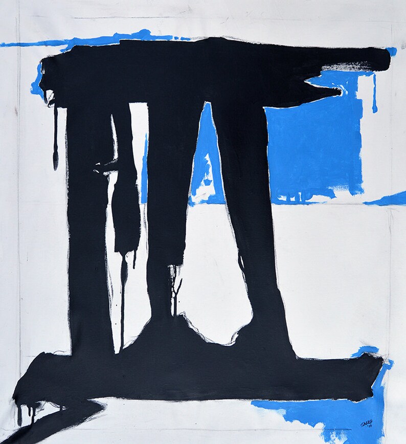 Romo Abstract Painting Modern Art Painting Art Blue Abstract Abstract ...