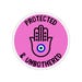 Protected & Unbothered Die-cut Sticker | Hamsa Hand Evil Eye - Etsy