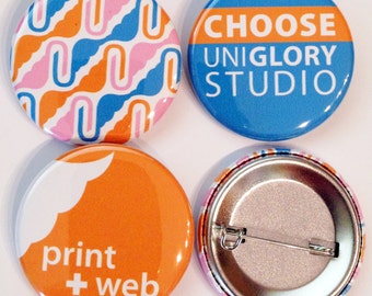 50 2.25 inch Full color Custom Buttons w/ pin. We can make ANY | Etsy