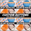 100 1 Inch Full Color Custom Buttons. We Can Make ANY Size Quantity in ...
