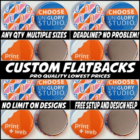 25 1.5 Inch Full Color Custom Flatbacks. We Can Make ANY - Etsy