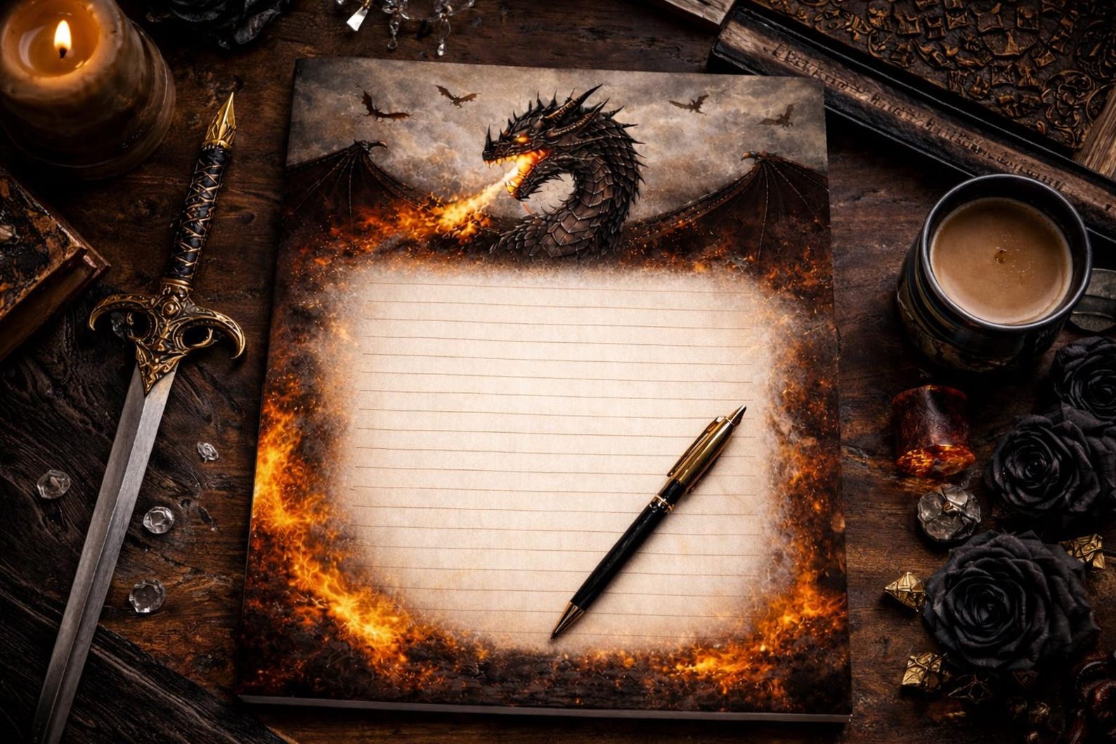 Dragon Romantasy Notepad Fourth Wing Inspired Booktok Field Notes - Etsy