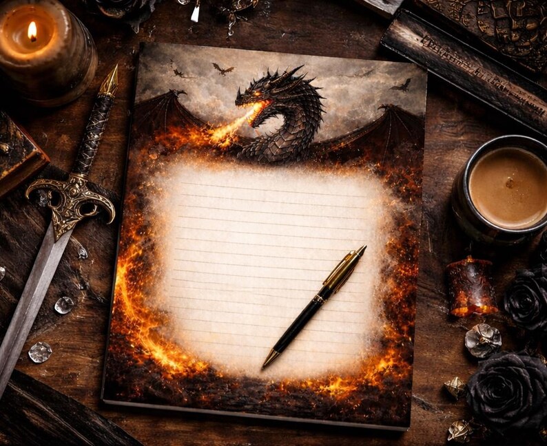 Dragon Romantasy Notepad Fourth Wing Inspired Booktok Field Notes - Etsy