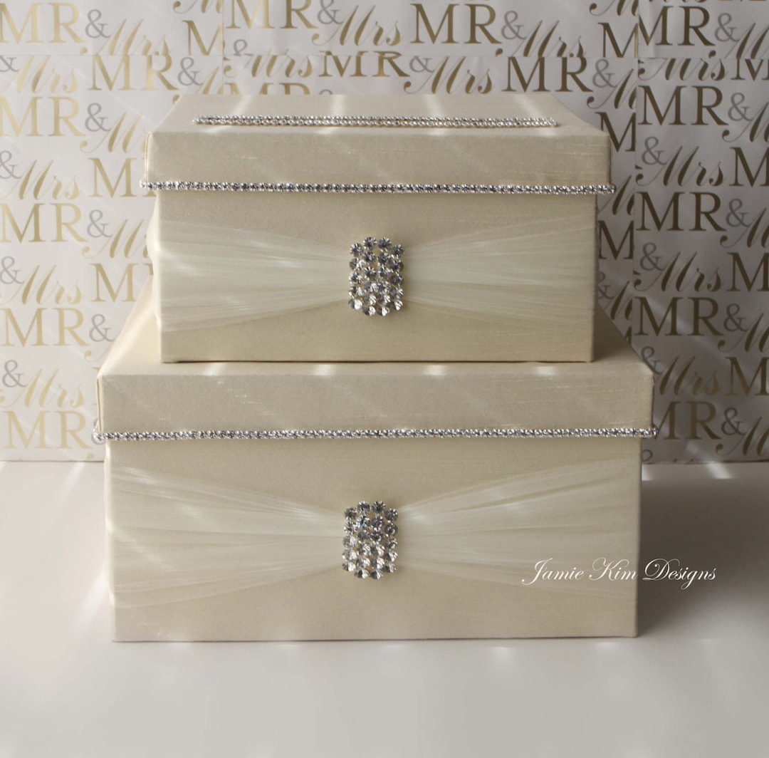 Wedding Card Box | Card Box for Wedding | Rhinestone Card Box | Custom ...