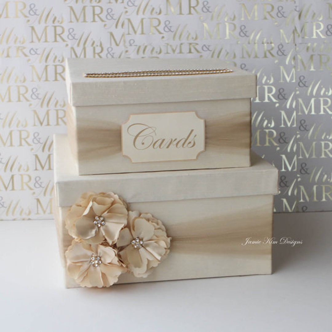 Card Box for Wedding Money Box Card Box With Slot Custom - Etsy