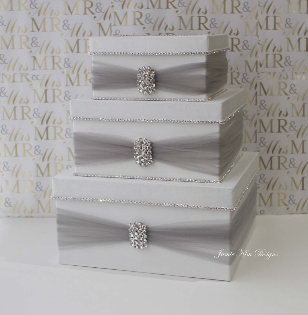 Wedding Card Box | Card Box for Wedding | Rhinestone Card Box | Custom ...