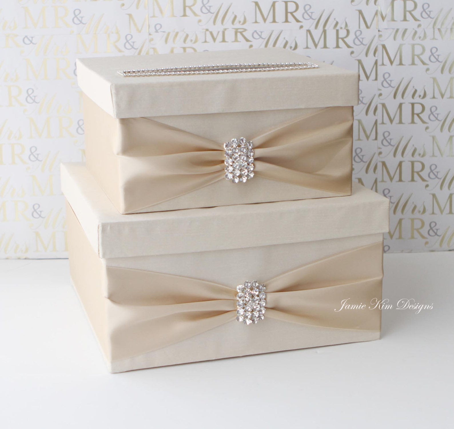 Wedding Card Box Card Box for Wedding Rhinestone Card Box - Etsy