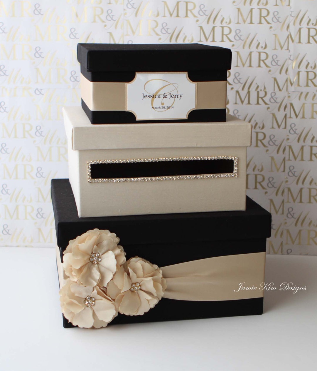 Wedding Card Box | Money Box | Card Box With Slot | Wedding Gift Card ...