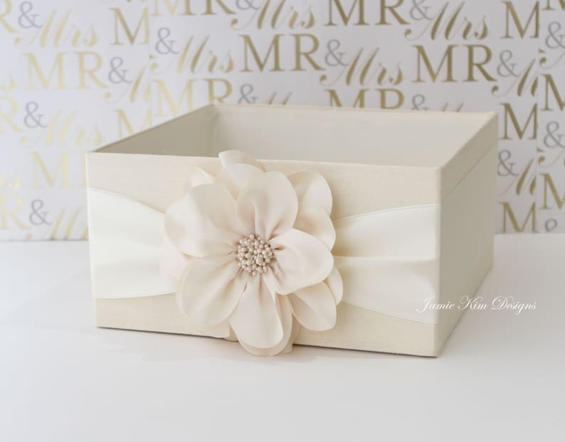 Wedding Program Box | Favor Holder | Bubbles Holder | Fan Holder ...
