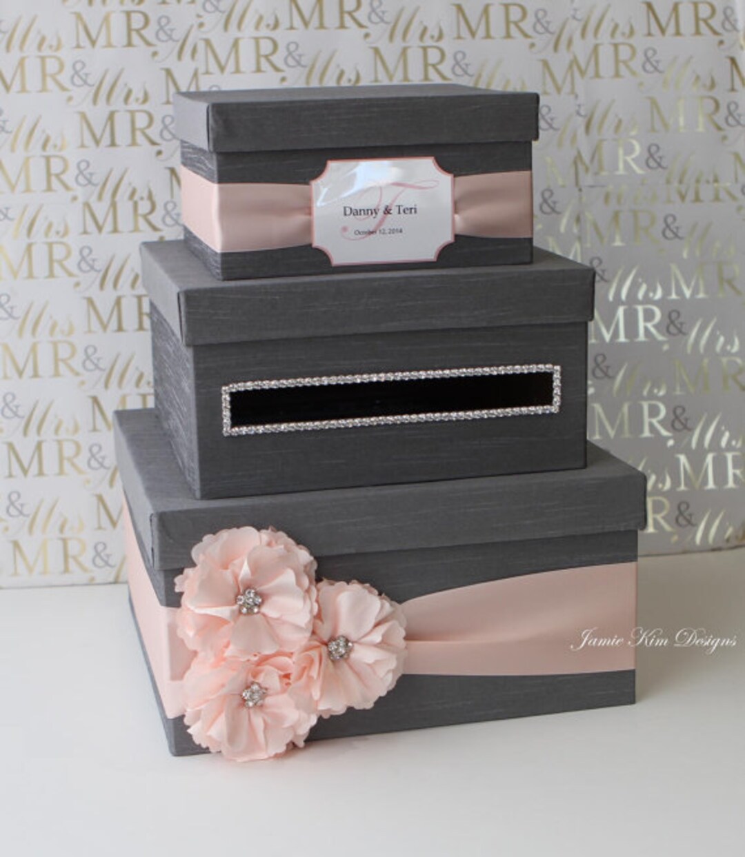 Wedding Card Box | Money Box | Card Box With Slot | Wedding Gift Card ...