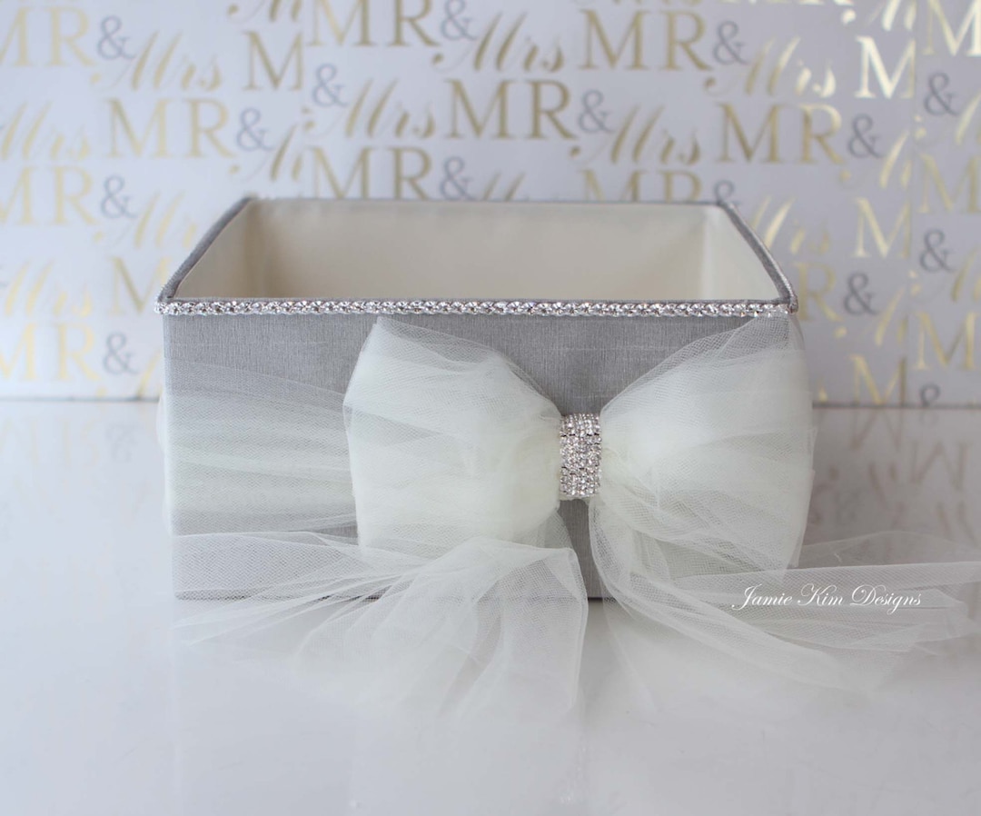 Wedding Program Box | Favor Holder | Bubbles Holder | Fan Holder ...