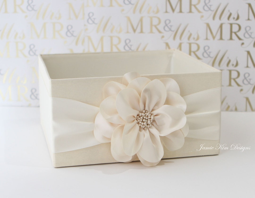 Wedding Program Box | Favor Holder | Bubbles Holder | Fan Holder ...