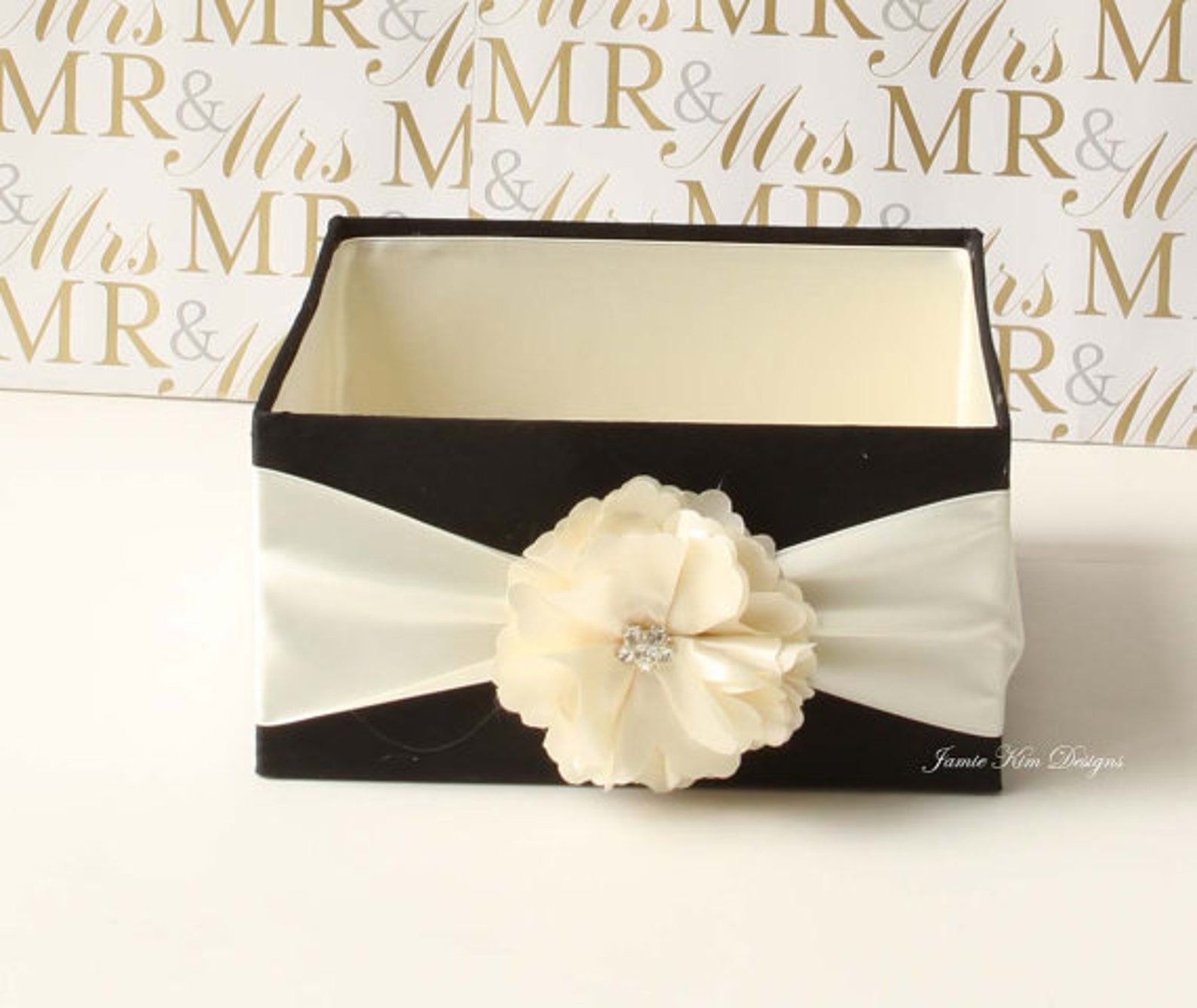 Wedding Program Box | Favor Holder | Bubbles Holder | Fan Holder ...