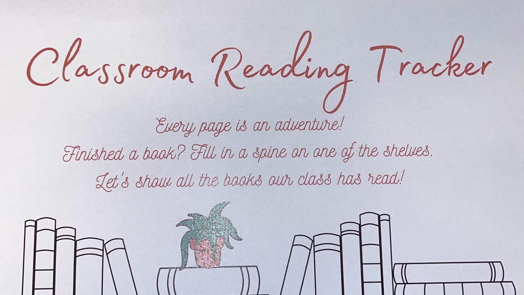 Poster - Reading Tracker (printbaar) - Etsy