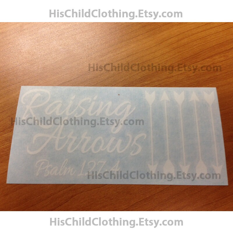 Raising Arrows Car Decal, Family Decal, Faith Based Decal, Big Family ...