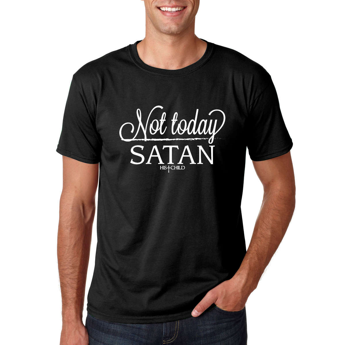 Not Today Satan Shirt Apparel Clothing T-Shirt Christian | Etsy