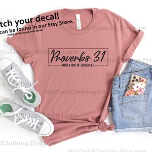 Proverbs 31 Decal, Judges 4-5, Women's Decal, Car Decal, Tumbler Decal ...