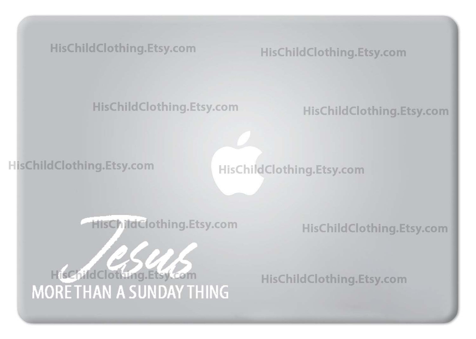 Jesus More Than Sunday Thing Decal, Car Decal, Tumbler Decal, Laptop ...