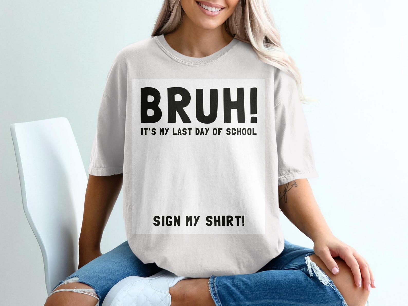 Bruh It's My Last Day of School PNG, Funny Student Signature Design ...