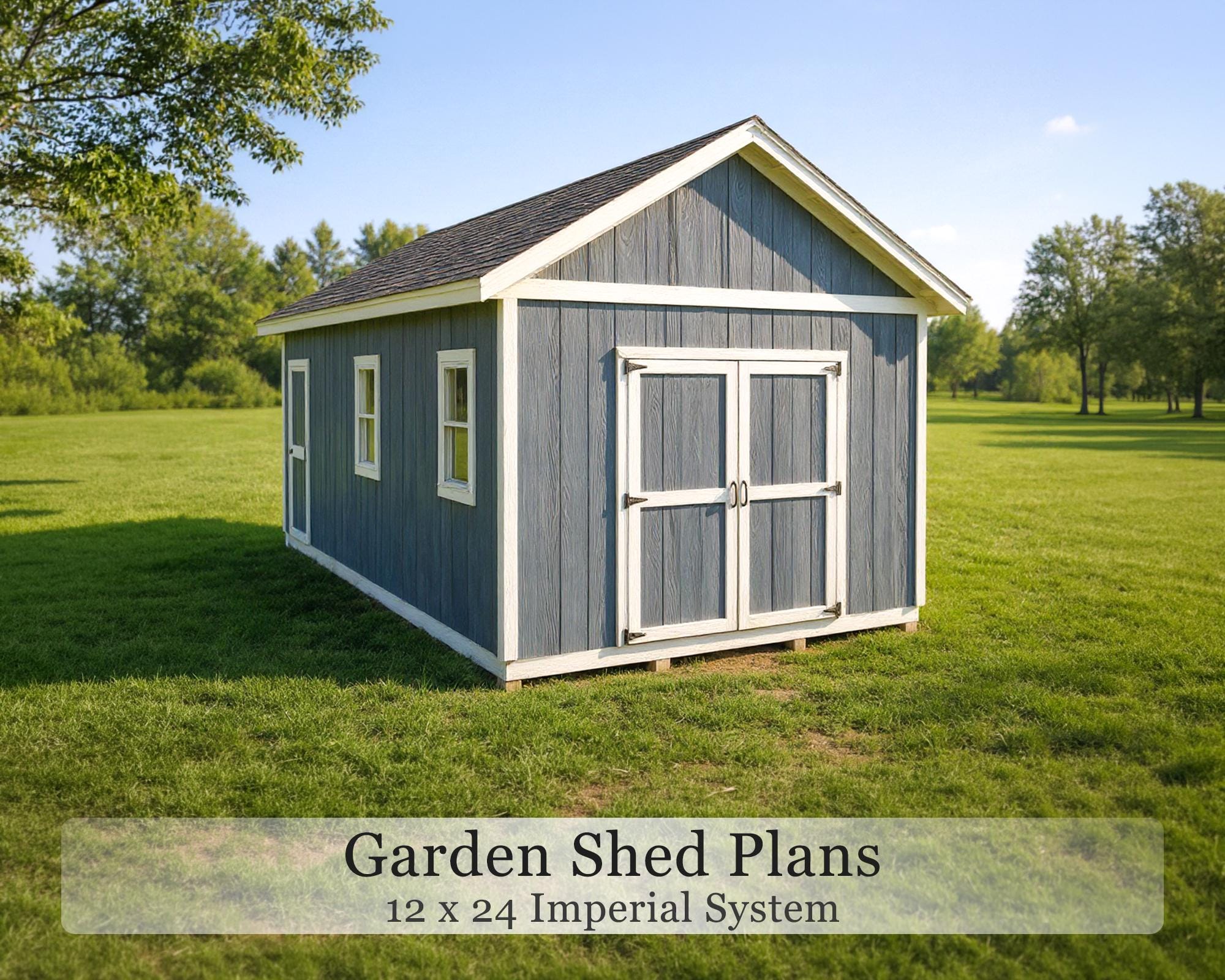 Inspiring 12x24 Shed Plans Images