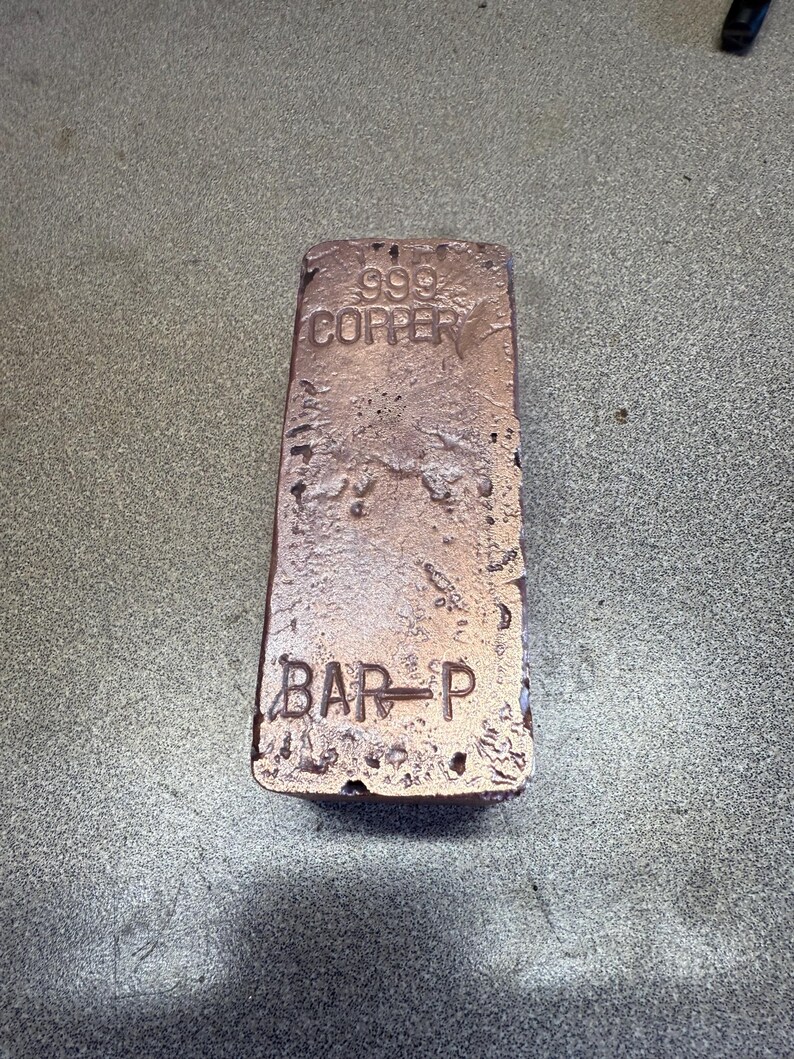 2lb Hand Poured .999 Copper Ingot/bar. Raw Finish - Etsy