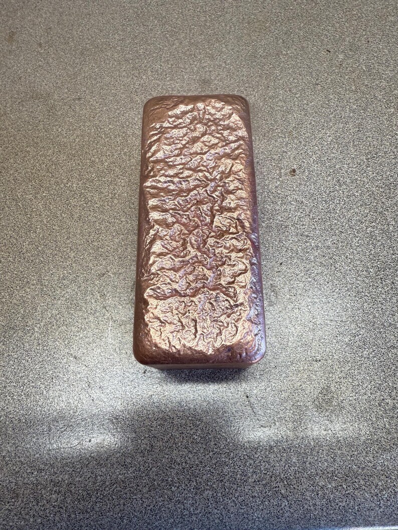 2lb Hand Poured .999 Copper Ingot/bar. Raw Finish - Etsy