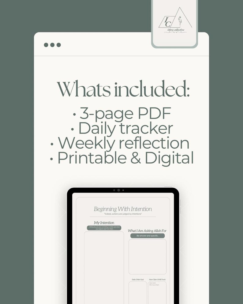 Digital Dhikr Tracker | Printable Islamic Daily & Weekly Planner ...