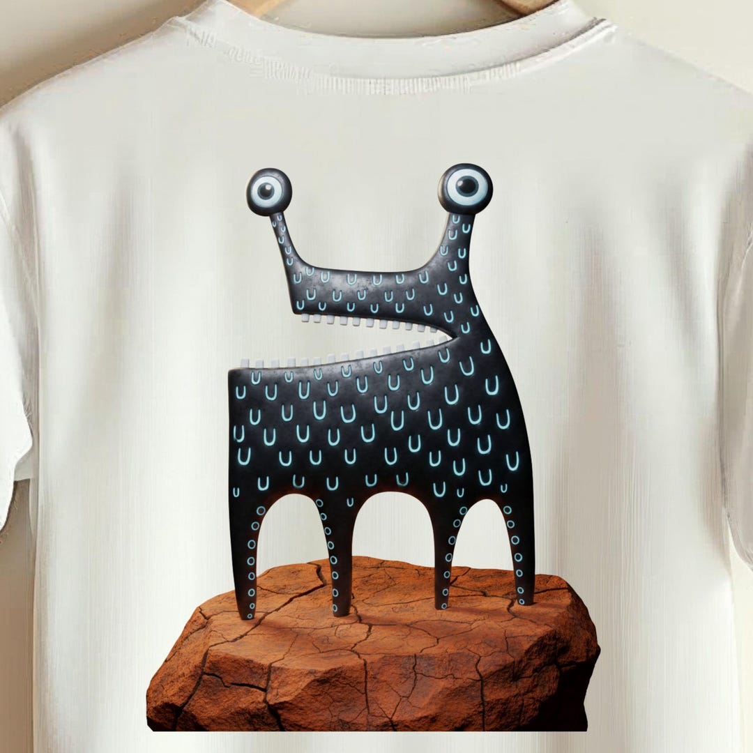 Monster Folk Art PNG, Gothic Bizarre Dreamer Alien, Funny Birthday Gift ...