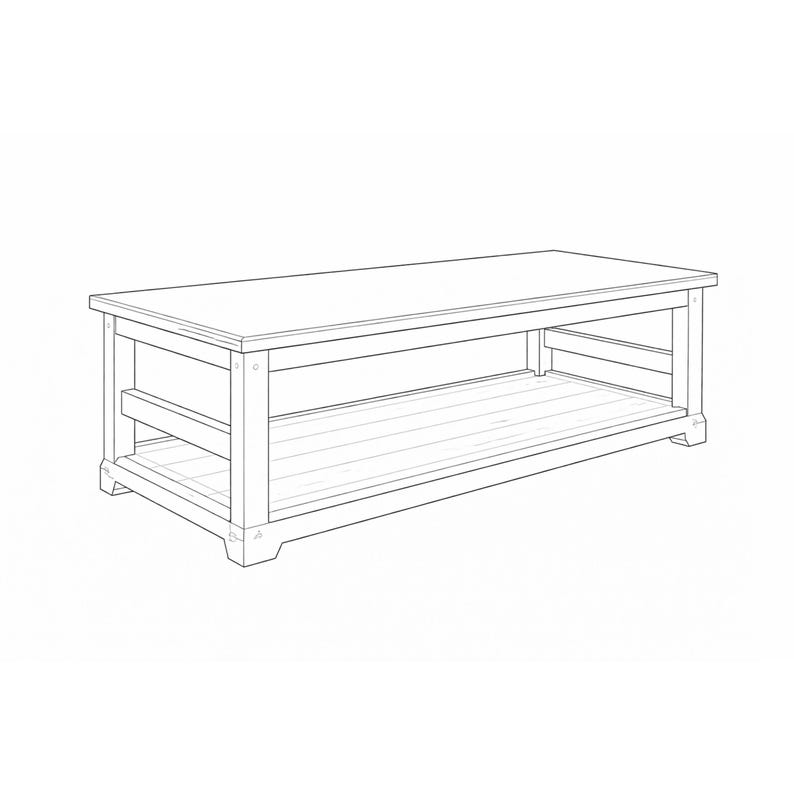 Mobile Workbench Plans, DIY Work Table With Shelves, Woodworking Bench ...