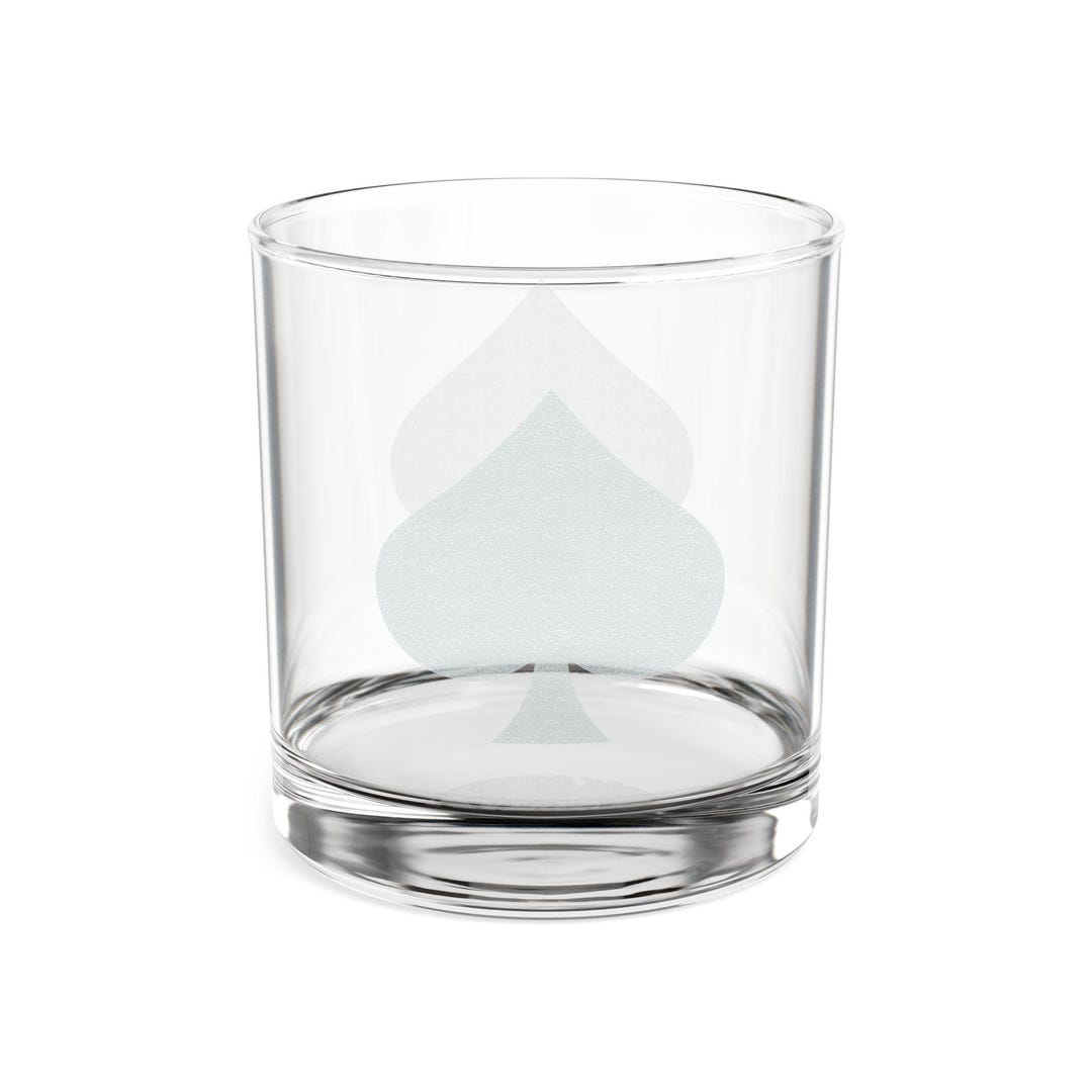 Spade Engraving Whiskey Glass - Etsy