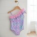 Girls Seashell Monokini Swimsuit // Baby Bathing Suit// Children’s ...