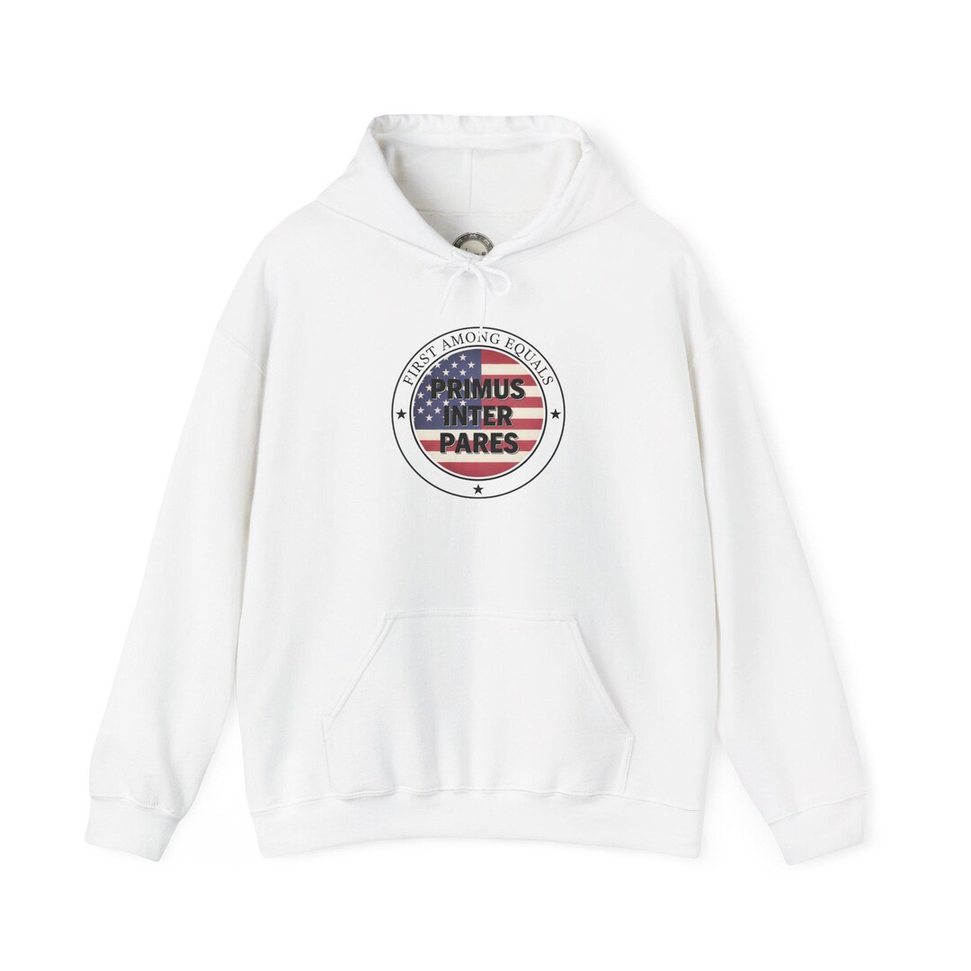 Primus Inter Pares Hoodie | American Flag Emblem Sweatshirt - Etsy