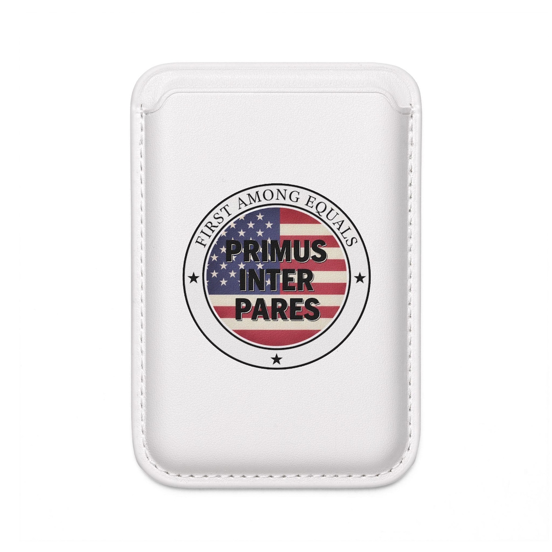 Primus Inter Pares American Flag Emblem Wallet | Vegan Magsafe ...