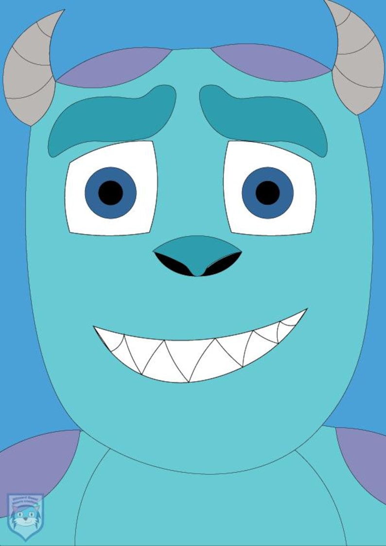 Sully From Monster Inc Digital Print - Etsy