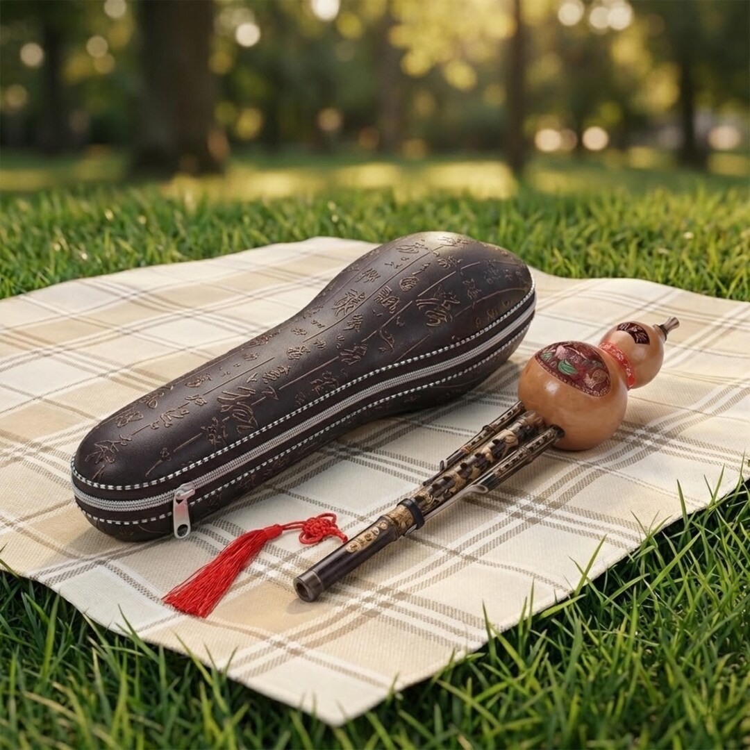 Bamboo Flute Key of C – Handmade Chinese Black Bamboo Wind Instrument ...
