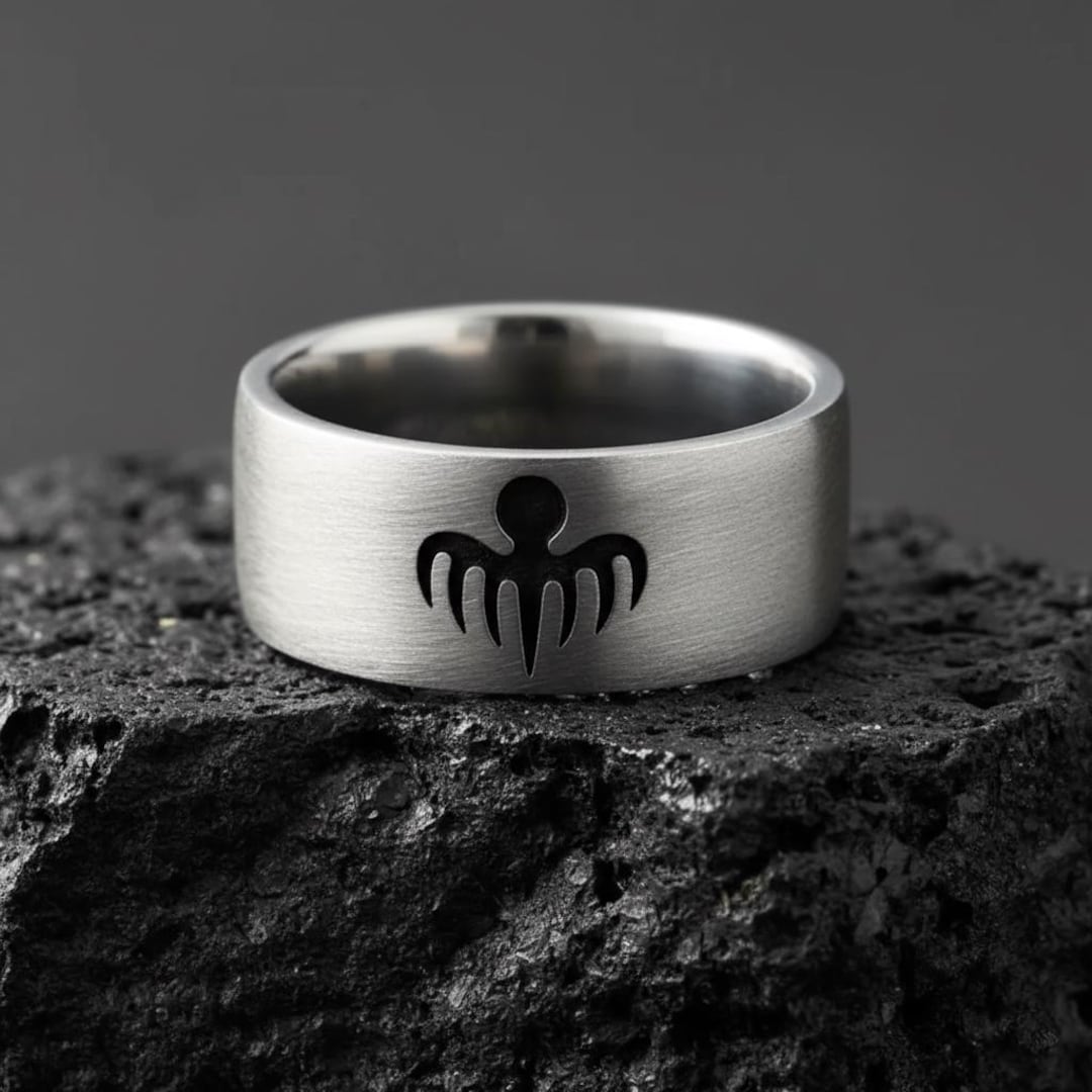 007 Ghost Party James Bond Ring Men Ring Silver Ring, Spectre Ring ...