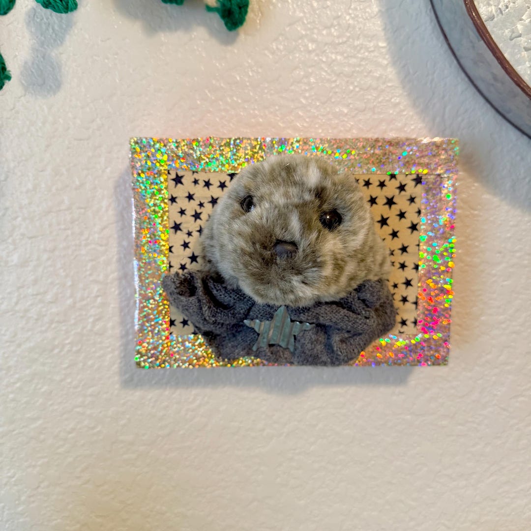 Seal Head Plushidermy, Vegan Taxidermy, Whimsical Wall Art, Upcycled ...