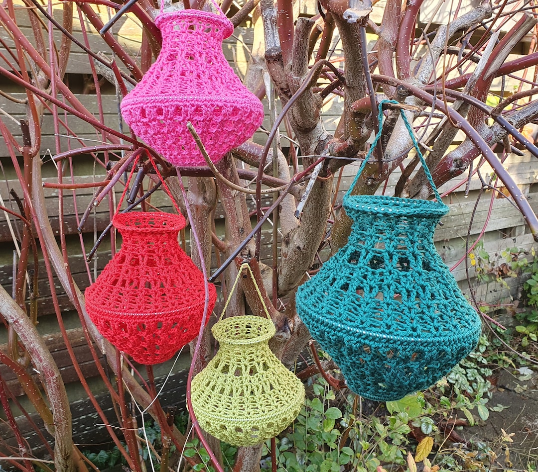 Haakpatroon Lampion - Crochet Pattern Lampion - Gehakelte Laterne ...